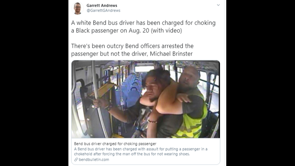 Bus driver charged for choking out passenger, Oregon officials say ...